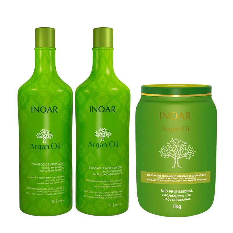 Inoar Argan Oil Kit Professional Treatment Beautecombeleza.com Inoar ...